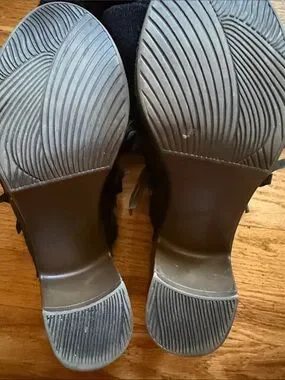 Dansko | Shoes | Dansko Black Leather Fringe Clog Mules | Poshmark